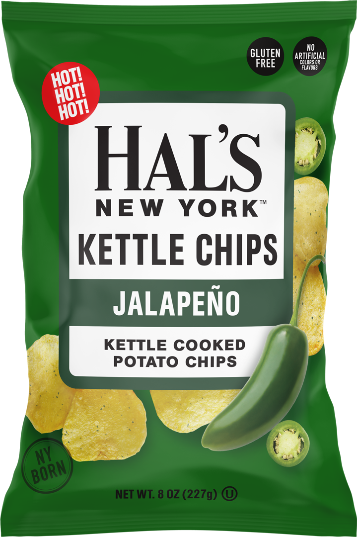 Hal's New York - Hal's New York Potato Chips 8oz JALAPENO (X-LARGE BAG ...